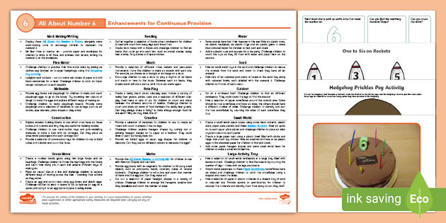 EYFS All About Number 6 Pack (Includes Numicon Shapes)